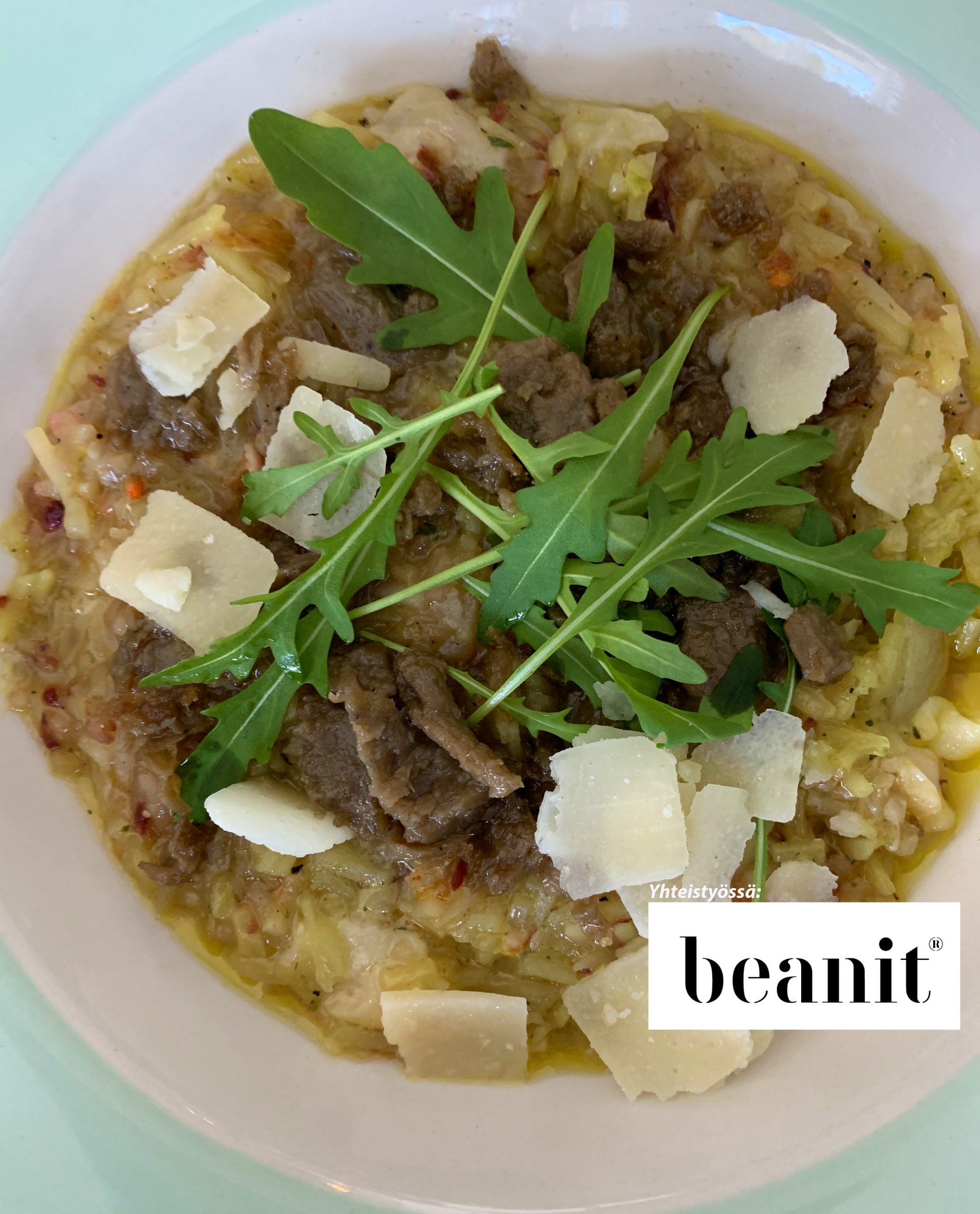 Beanit veriappelsiinirisotto perunahipulla - Mestariperunat